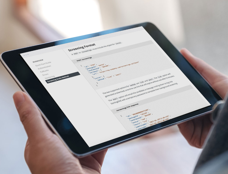 Sterling API - Sterling Check Australia